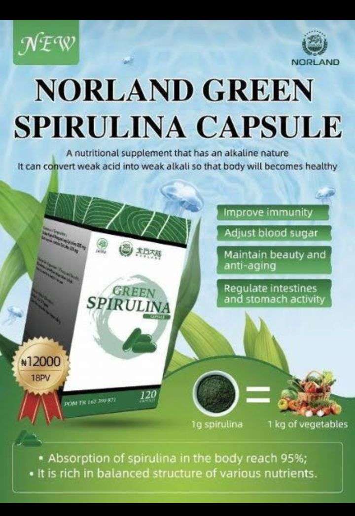Norland Green Spirulina Capsule - MyHealth Store